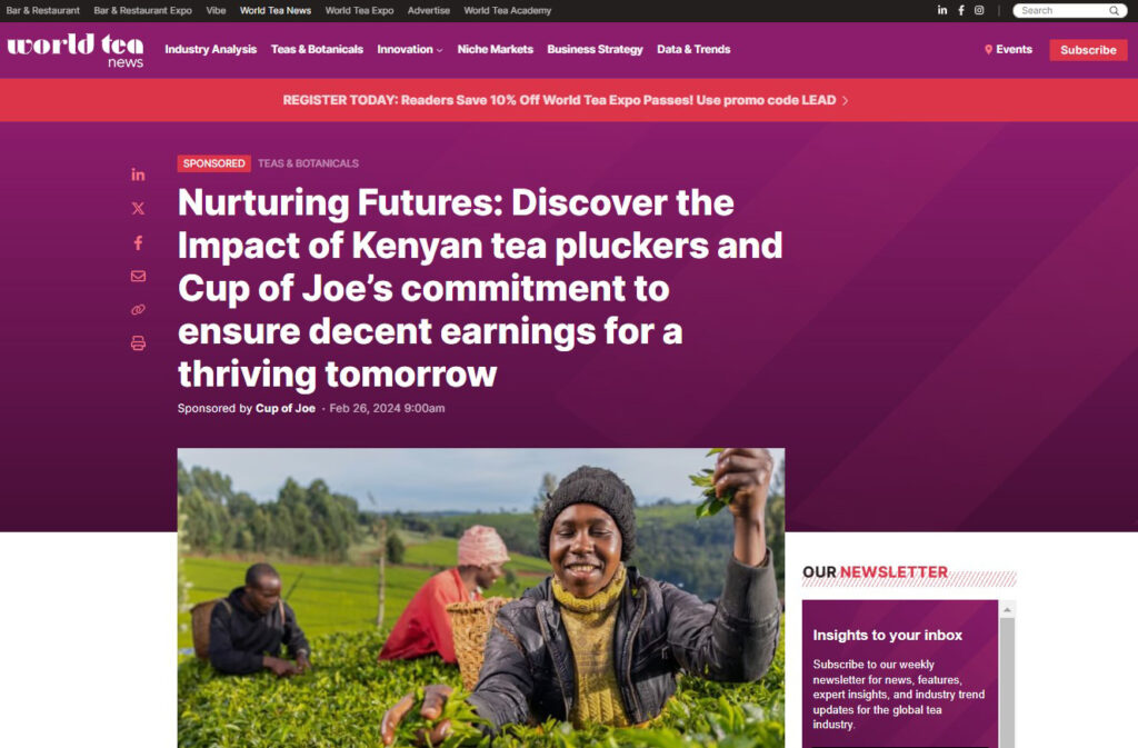 News - Cup of Joe Ltd